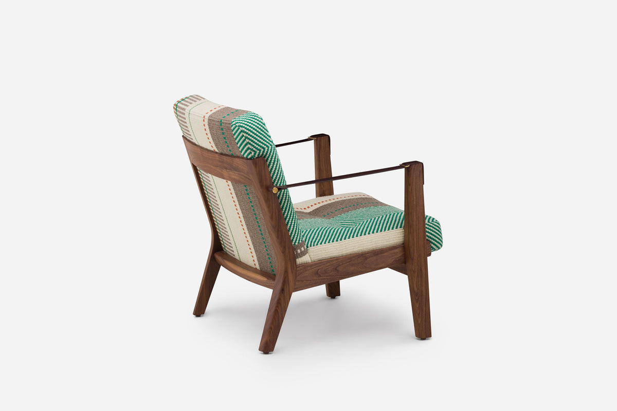 CAPO LOUNGE ARMCHAIR WITH MANTA ESPINHADA VERDE UPHOLSTERY – De La ...